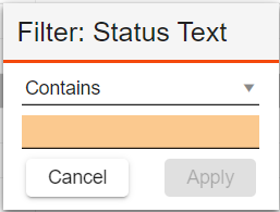 Column Filters