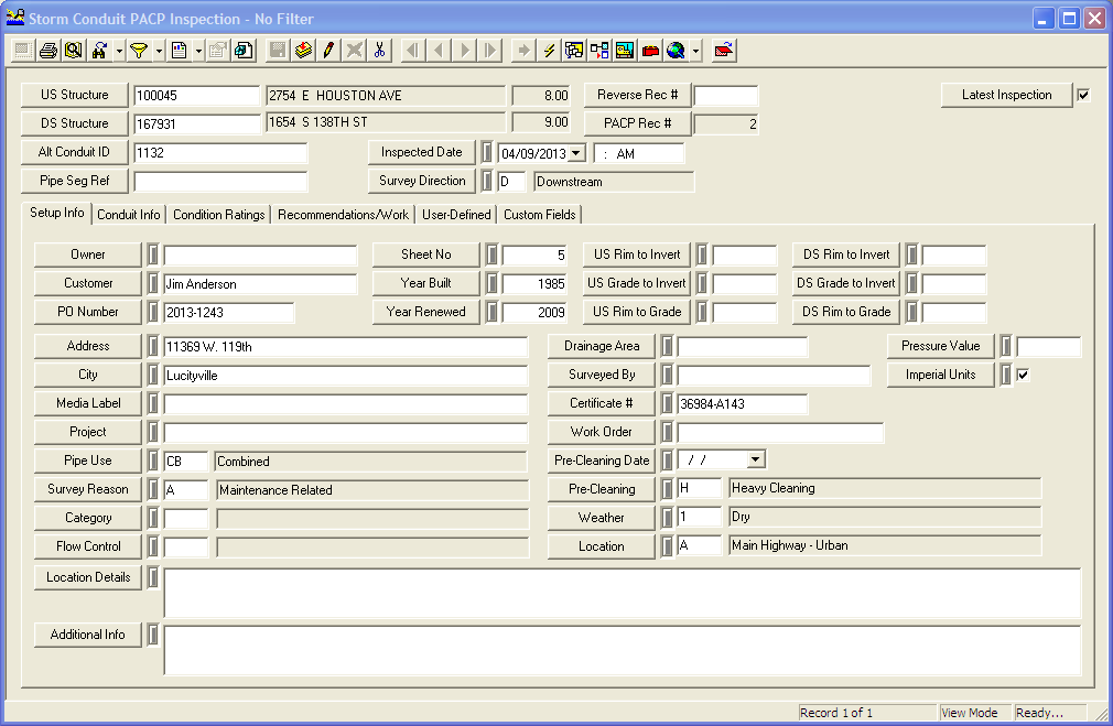 PACP Conduit Inspections